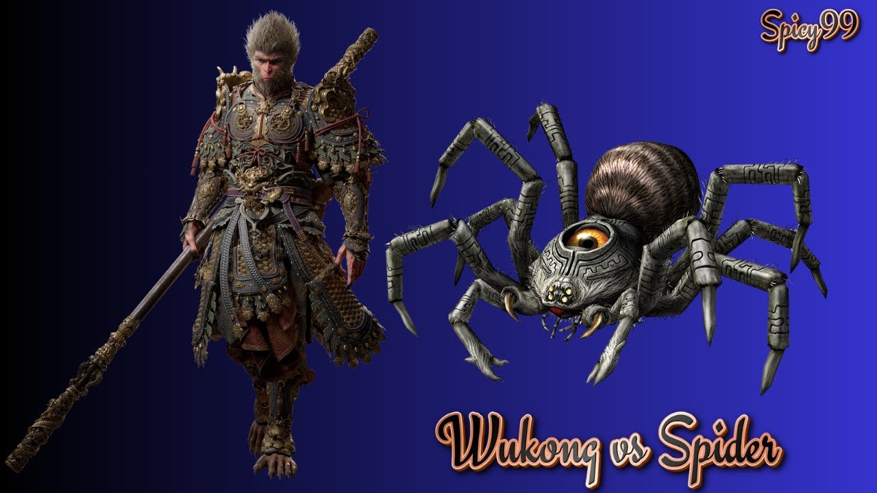 Black Myth Wukong fight with Spider Boss - Gameplay - YouTube