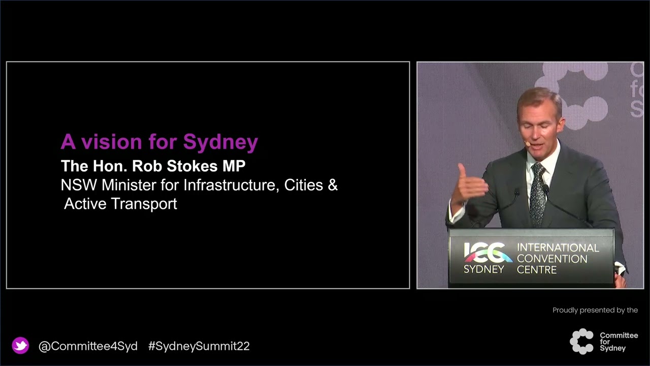 Sydney Summit 2022 The Hon. Rob Stokes MP - YouTube