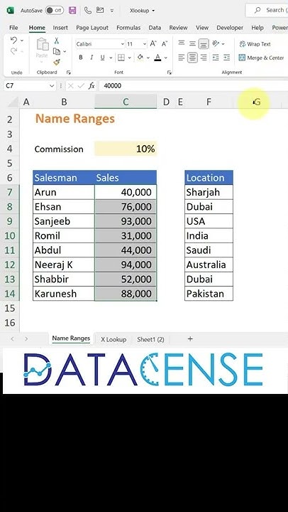 3 ways to create Name Ranges in excel - YouTube