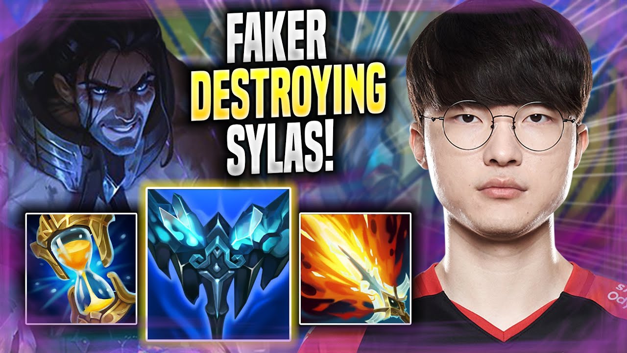 FAKER DESTROYING WITH SYLAS! - T1 Faker Plays Sylas MID vs Vex ...