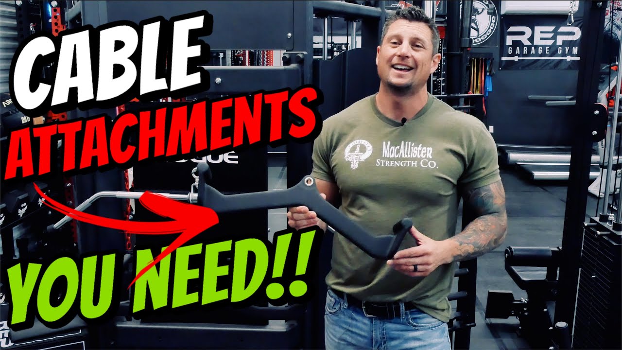 HOME GYM CABLE ATTACHMENT SET UP TOUR! American Barbell, Rogue, Rep ...