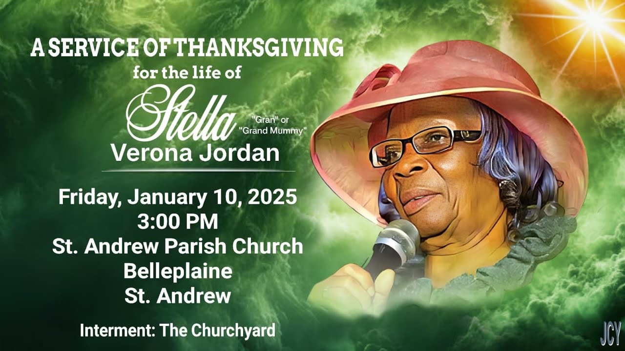 A Service of Thanksgiving for the life of Stella Jordan - YouTube