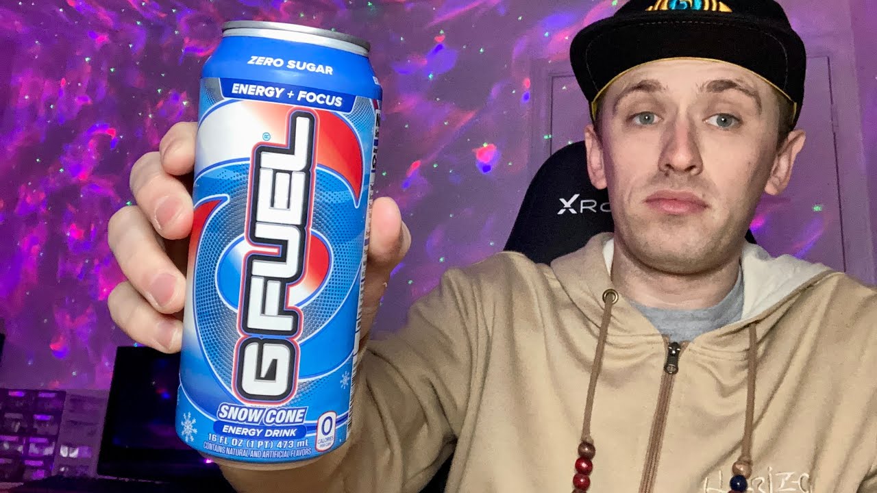 Drink Review - GFuel: Snow Cone (GFuel Can) - YouTube
