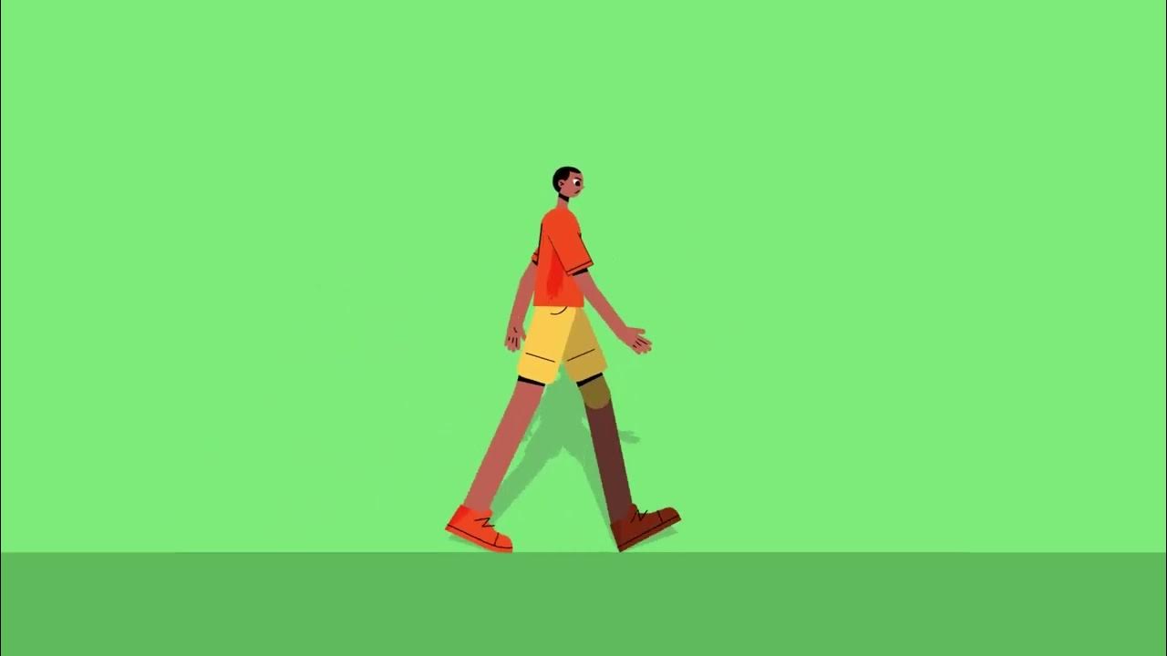 2D Basic Walk Cycle - YouTube