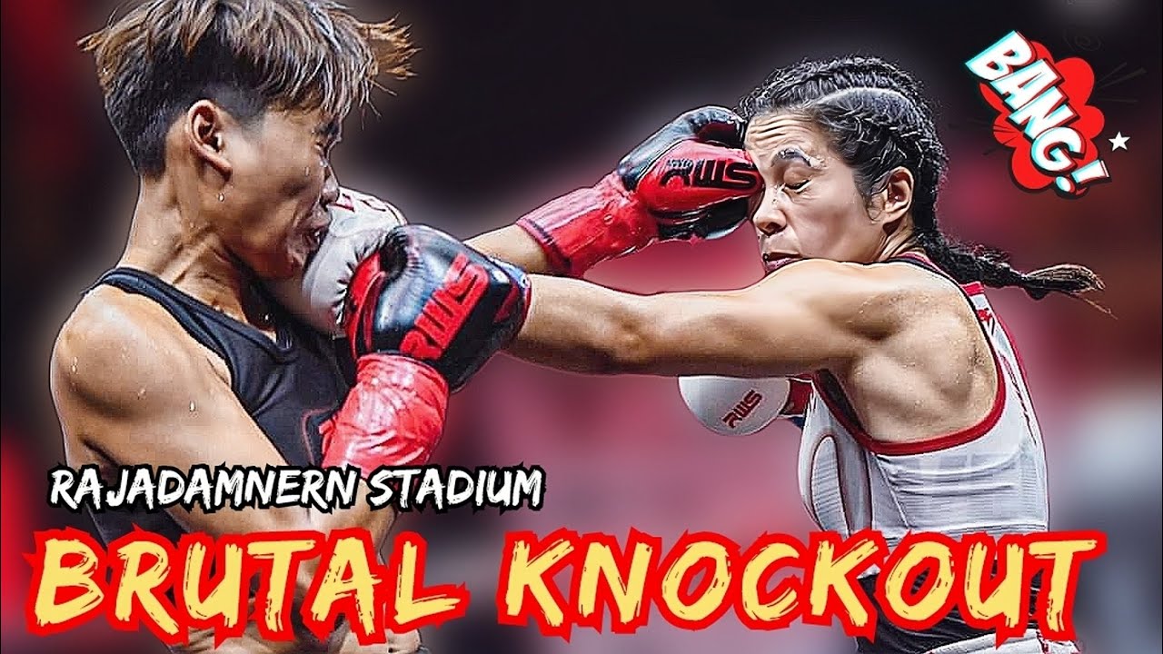Brutal Female Knockout At RWS Rajadamnern Stadium Nongpor Vs Anne - YouTube