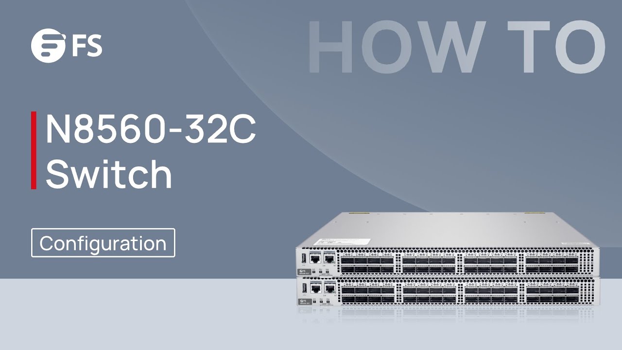 N8560-32C Data Center Switch Stacking Configuration | FS - YouTube