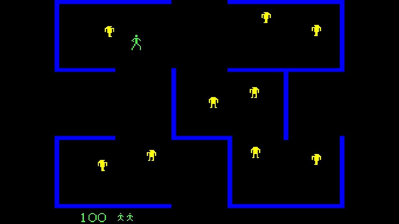 Berzerk - Arcade Version & Atari 2600 - YouTube