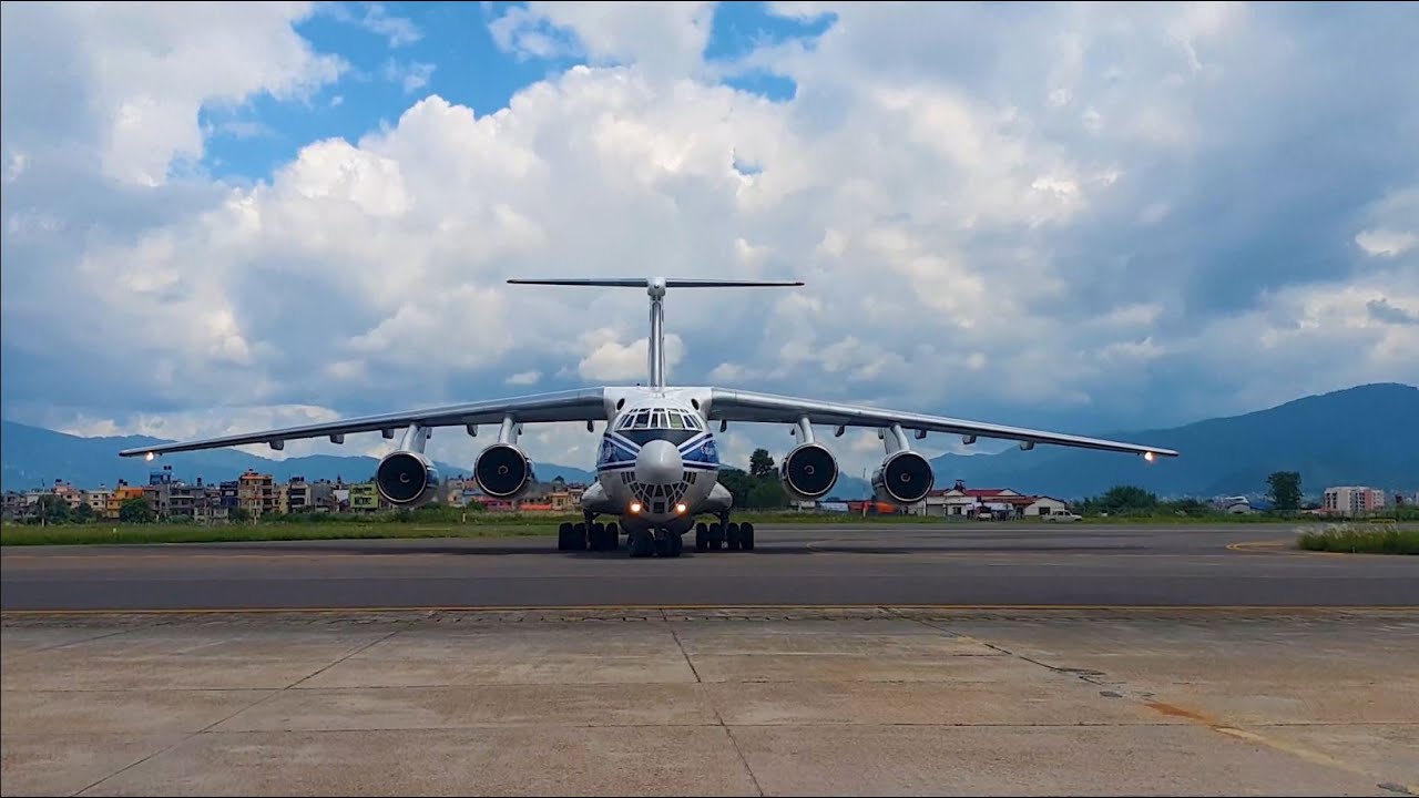 Modern version of Ilyushin-76 (Il76TD-90VD) civil aircraft in KTM ...