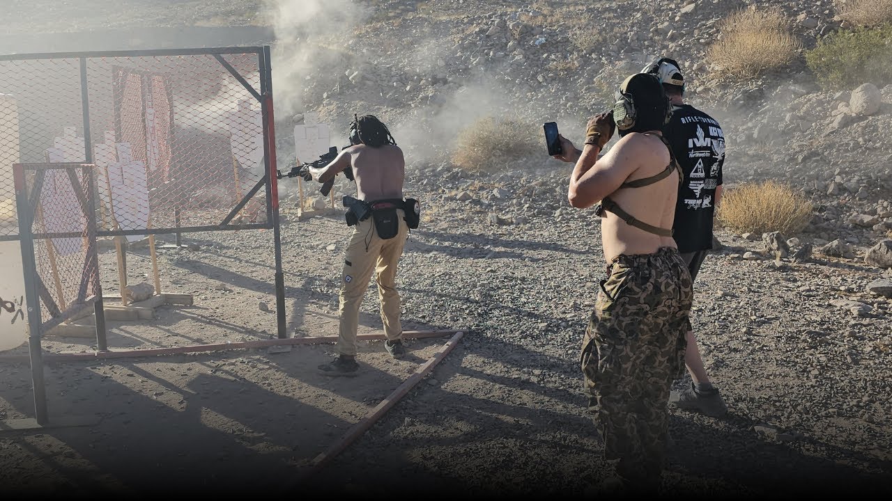Having fun in Vegas | Food & Red Oktober Shooting Competition - YouTube