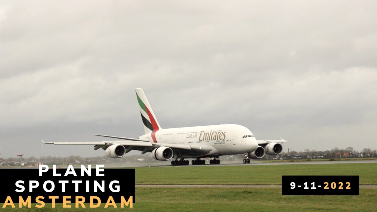 Amsterdam Schiphol Plane Spotting | Landings RWY 18R - YouTube