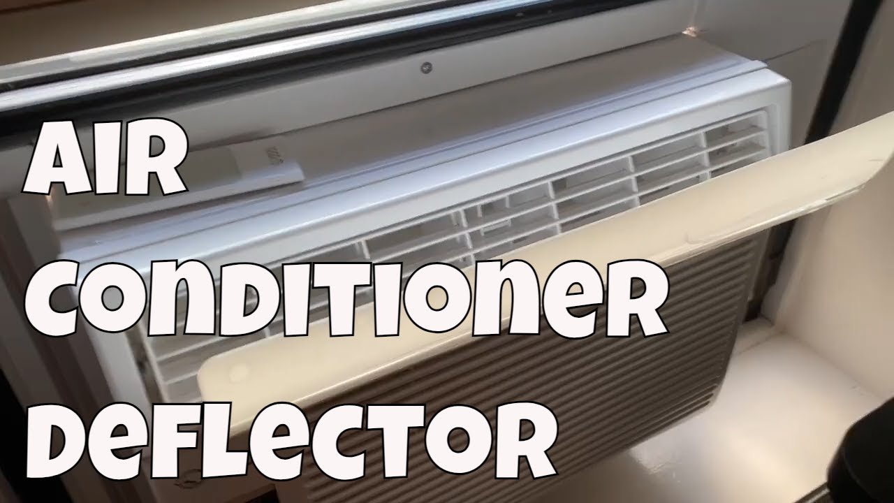 Using The AC deflector on a window AC - YouTube