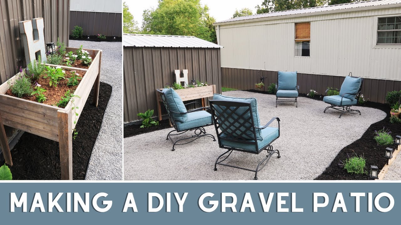 Easy DIY Gravel Patio Extreme Backyard Makeover On A Budget YouTube easy-diy-gravel-patio-extreme-backyard-makeover-on-a-budget-youtube