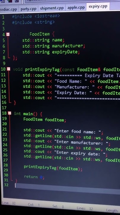 Expiry Tag C Code Coding Codinglife Cpp Codemasters Coderstokyo Codingninja Coders