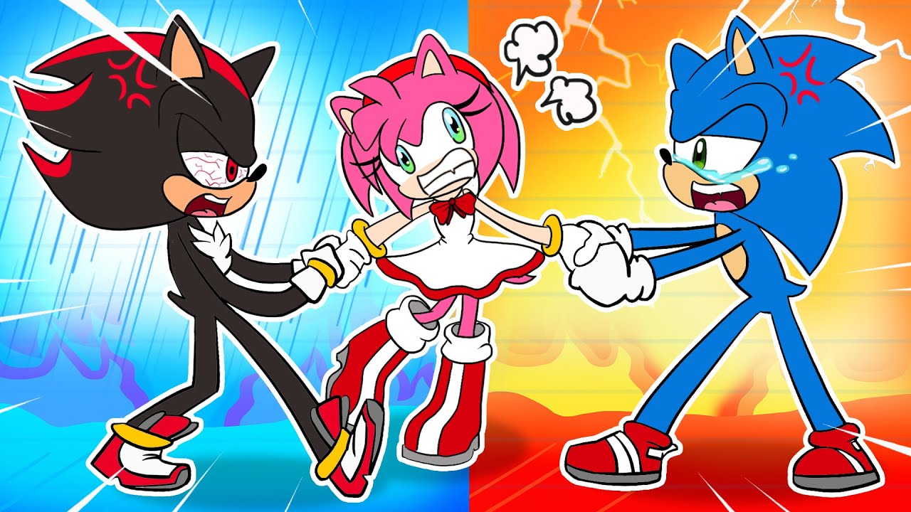 🔥 Sonic Animation: Shadow vs Sonic - The Battle for Amy! 💔⚡ - YouTube