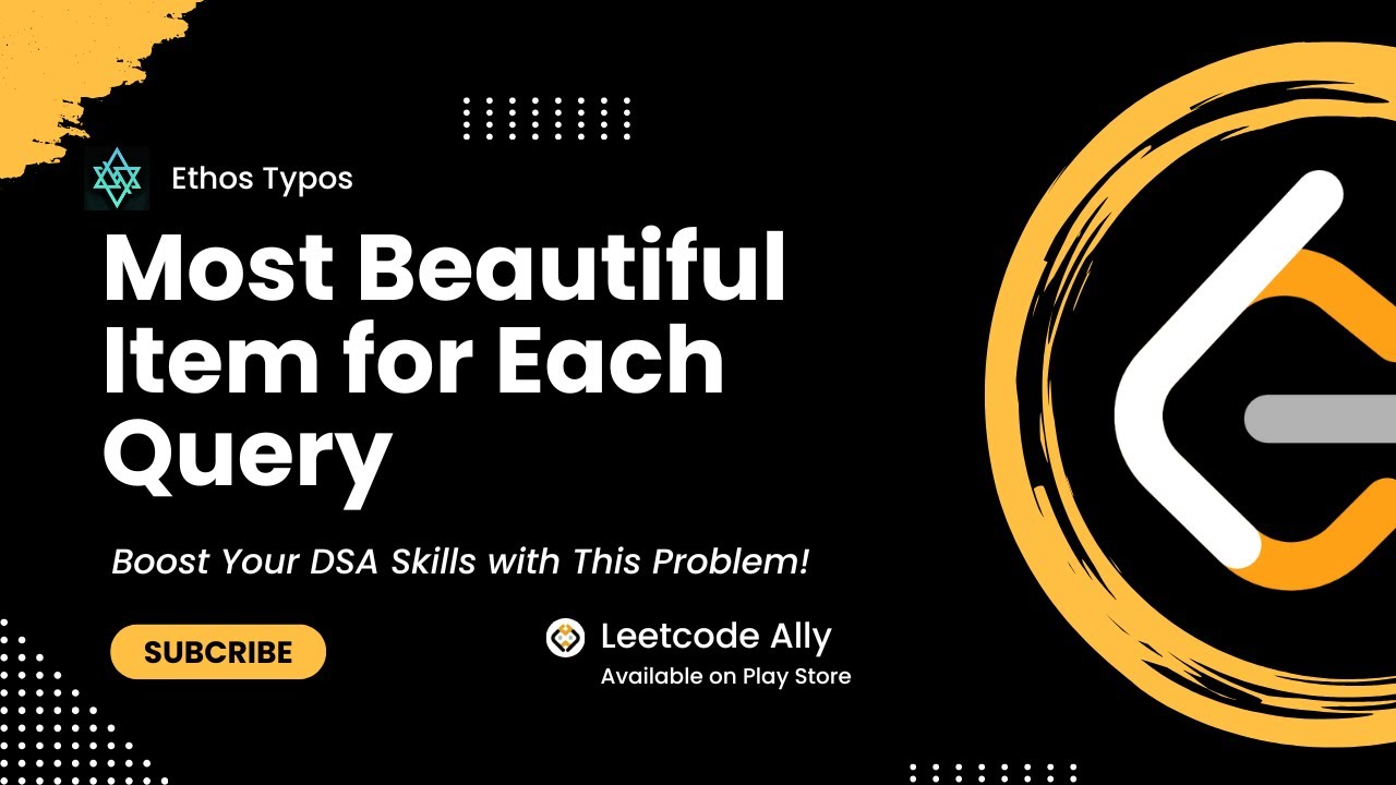 Most Beautiful Item for Each Query | Leetcode - YouTube