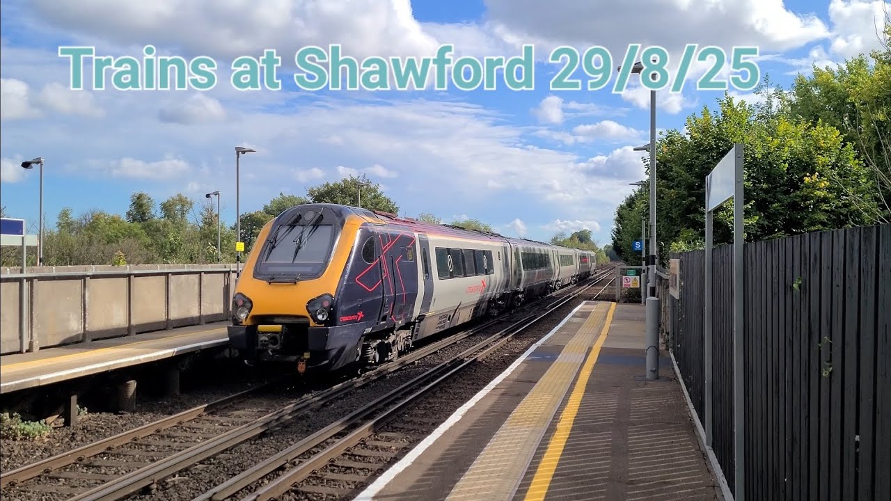 Trains at Shawford 29/8/25 (4K 60fps) - YouTube