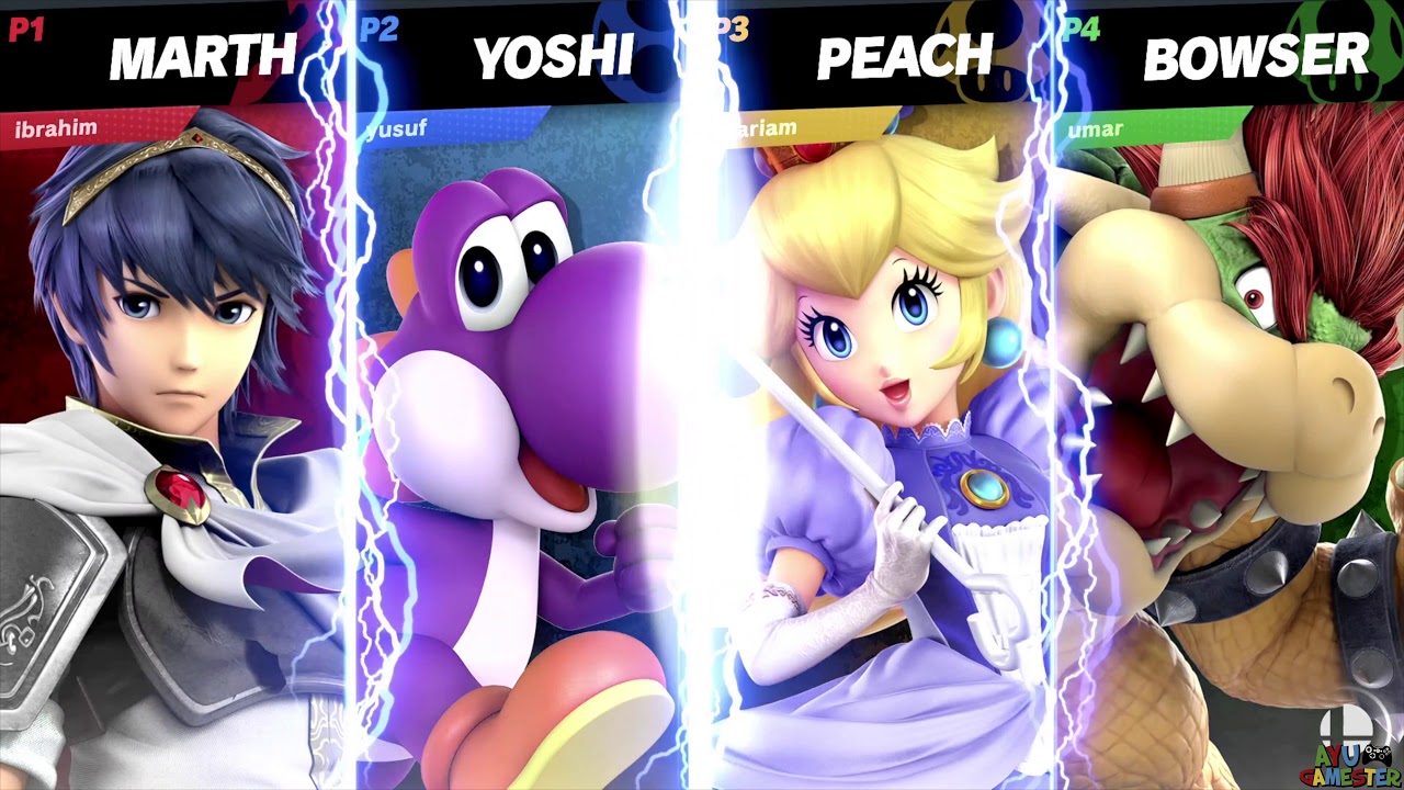 Smash Bros | Kirby vs Kirby vs Kirby vs Kirby | Peach vs Kirby | Bowser ...