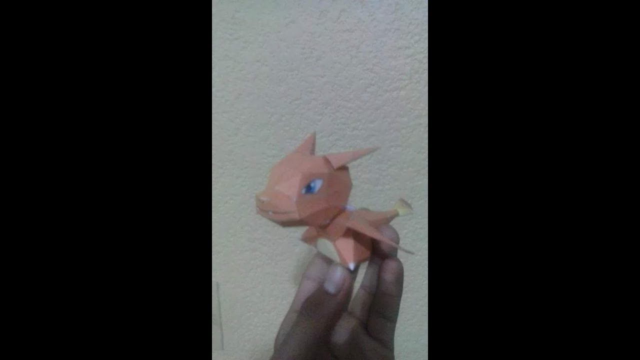 Como hacer un mini charizard papercraft - YouTube
