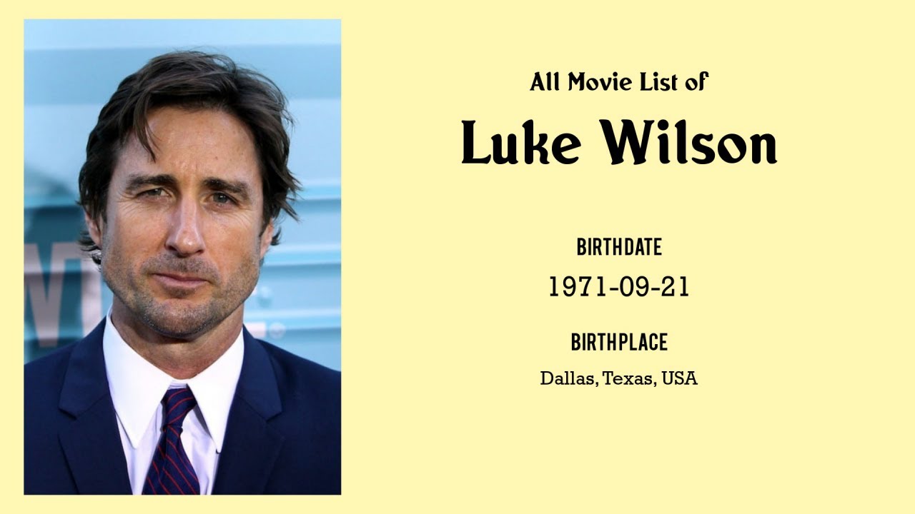 Luke Wilson Movies list Luke Wilson| Filmography of Luke Wilson - YouTube