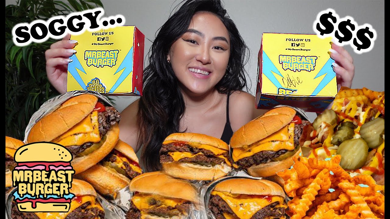 @MrBeast BURGER FIRST IMPRESSION MUKBANG | BEAST STYLE FRIES + BONUS AT ...