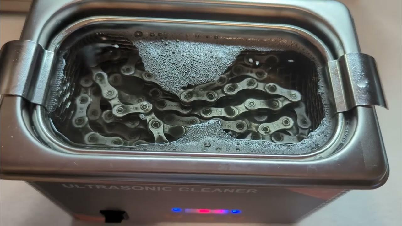 Мойка цепи велосипеда в ультразвуковой ванне Ultrasonic Cleaner 800 ...