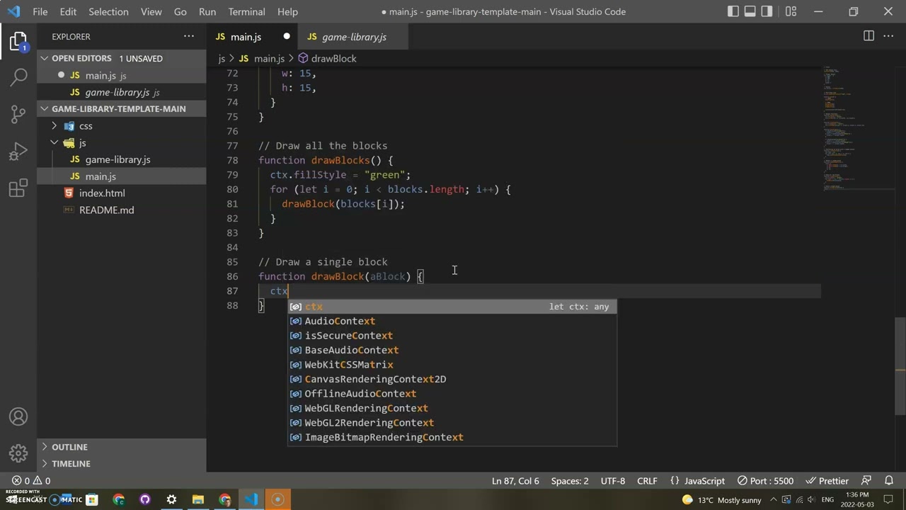 03 collect blocks demo - YouTube