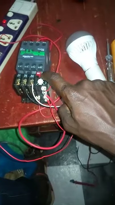 How to connect an overload relay with a conductor - YouTube