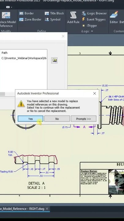 Change Thread Direction in Inventor Drawings Instantly! - YouTube