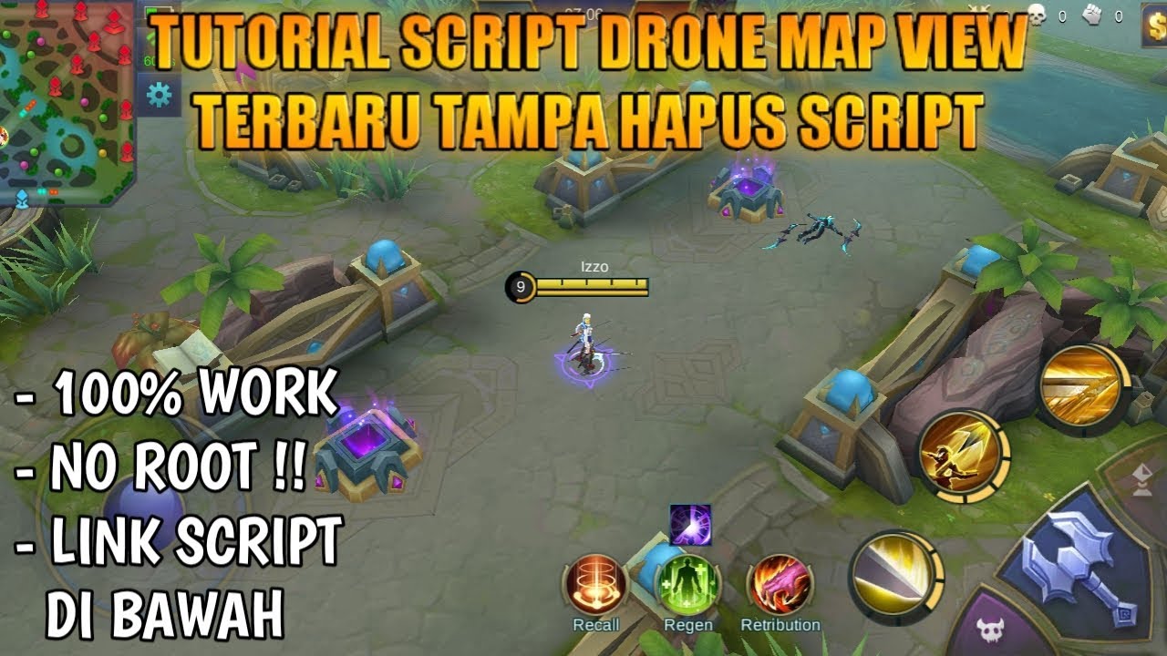 TUTORIAL SCRIPT DRONE MAP VIEW LEBIH LUAS TERBARU TAMPA HAPUS SCRIPT 100% WORK MOBILE LEGENDS ...
