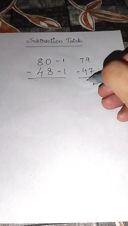 Subtraction trick...Solve in sec||Very Tricky||Easy Tips#viral #Maths Shorts#Maths Trick#Yt ...
