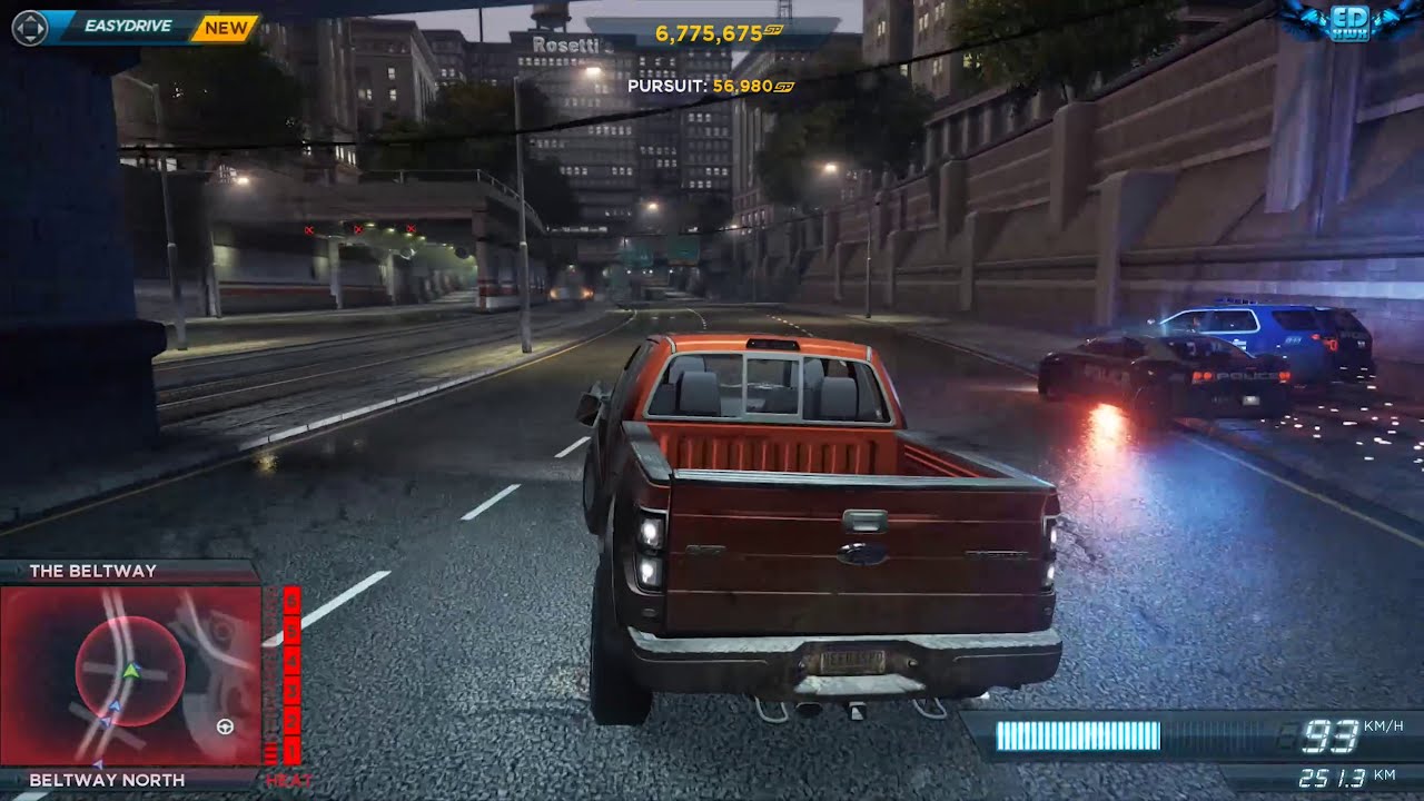 Ford F 150 Need For Speed: Most Wanted Police Chase - YouTube