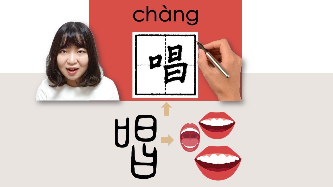 #newhsk1 _唱/chang/(sing)How to Pronounce/Say/Write Chinese Vocabulary ...