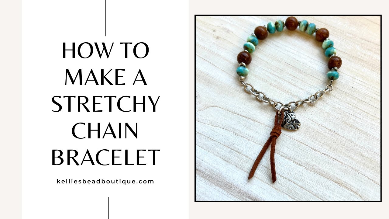 How to Make a Stretchy Chain Bracelet - YouTube