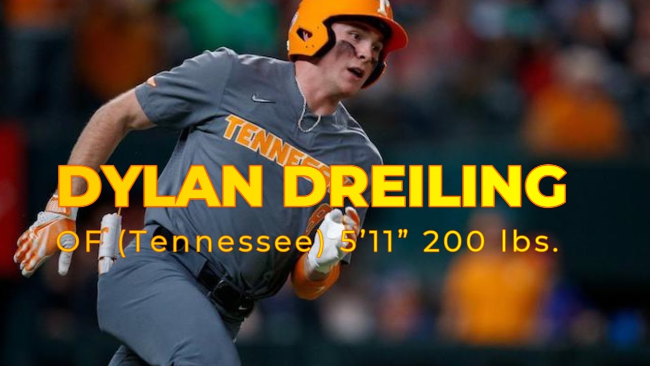 DYLAN DREILING - OF (Tennessee) 2024 MLB DRAFT PROSPECT VIDEO Profile ...