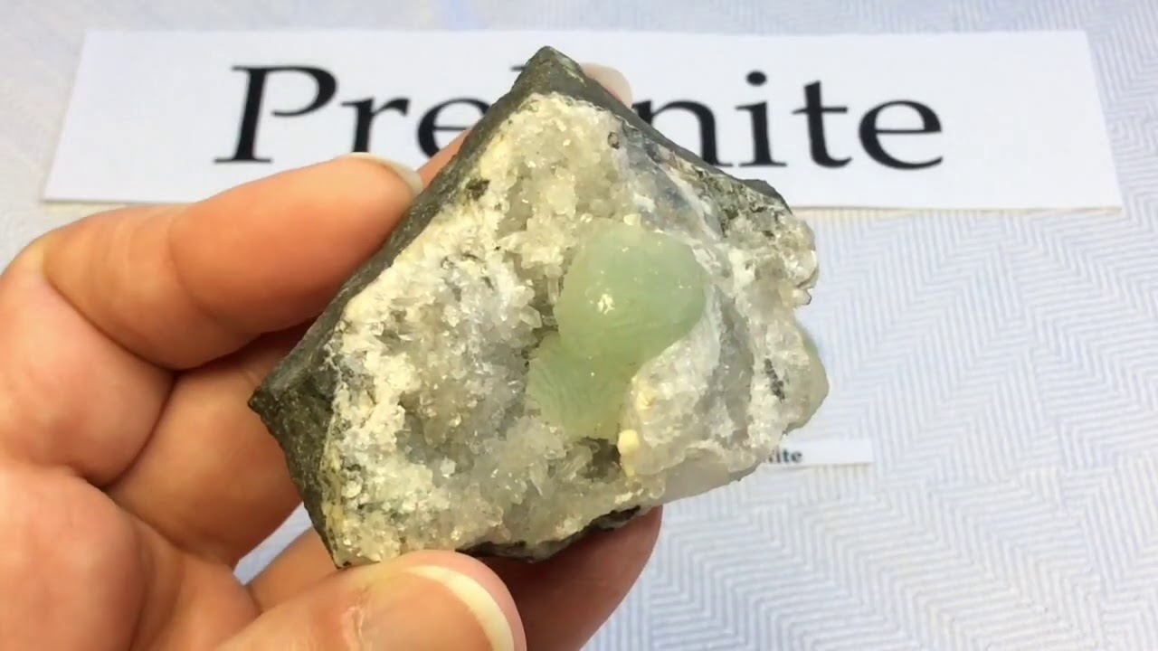 Crystal & Mineral Education: PREHNITE - YouTube