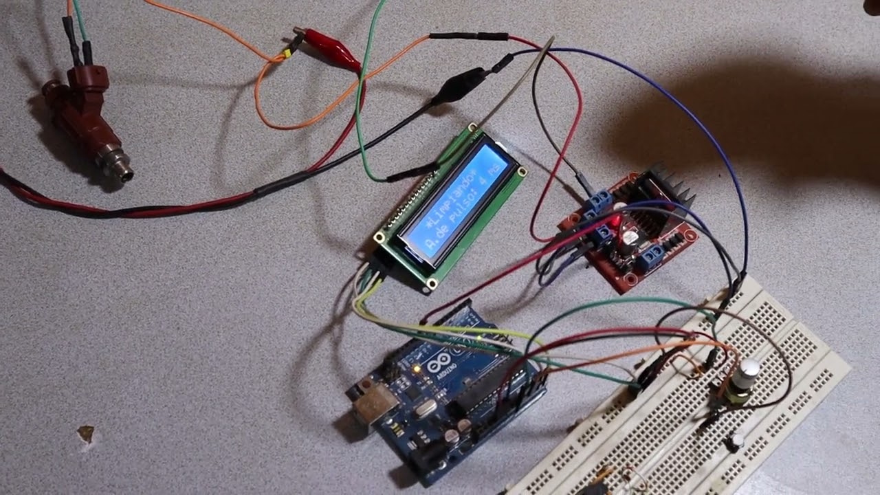 PRUEBA DE INYECTORES CON ARDUINO ms - YouTube