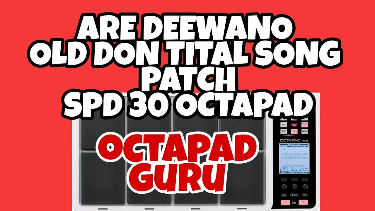 Are Diwano Mujhe Pehchano | ROLAND SPD 30 OCTAPAD | SPD 30 Octapad Patch | Are Diwano Song Patch ...