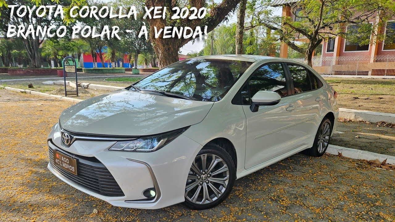 APRESENTAÇÃO Toyota Corolla Xei 2.0 177cv, ano 2020 Branco Polar ...