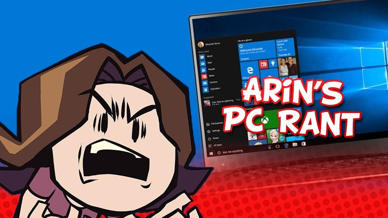 Game Grumps: Arin rants about his PC - YouTube
