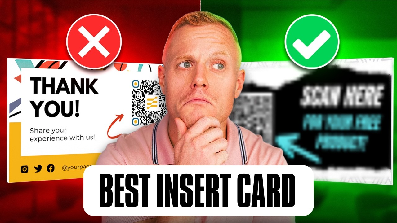 Best Amazon Insert Card Strategy for Building Reviews & Emails - YouTube