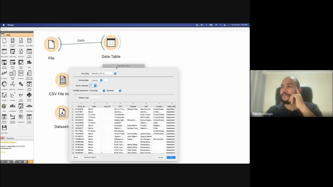 Introducción a Orange Data Mining - Algoritmos de clasificacion - YouTube