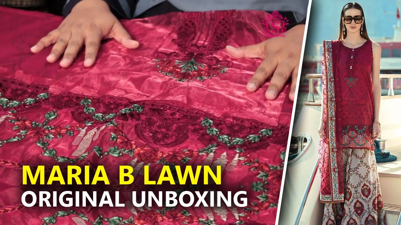 Latest Maria B Eid Collection 2019 - Unboxing Sea Green D15B - Sara ...