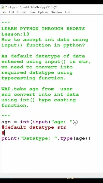 Int Typecasting Function In Python Shorts Python Coding 