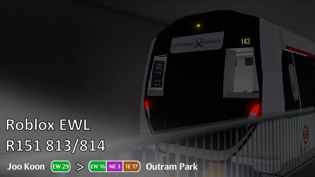 Roblox EWL: ALS R151 813/814 ~ EW29 Joo Koon → EW16 Outram Park - YouTube