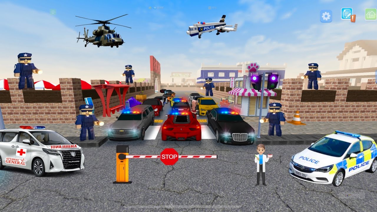 High Security Police Checkpoint Operation in school partycraft - YouTube