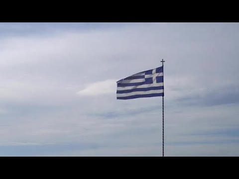 Greek Flag Stock Video