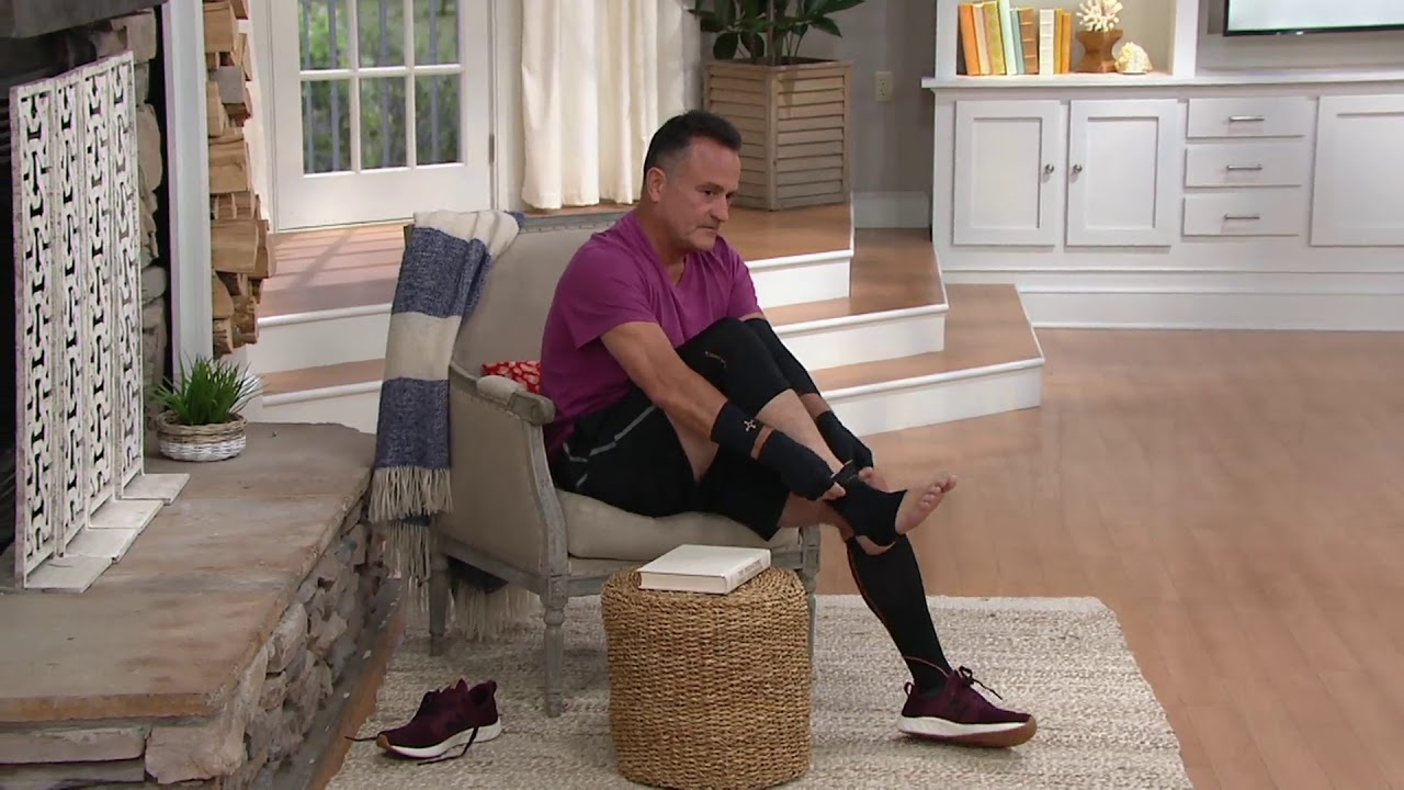 Tommie Copper Core Compression Set of 2 Ankle Sleeves on QVC - YouTube