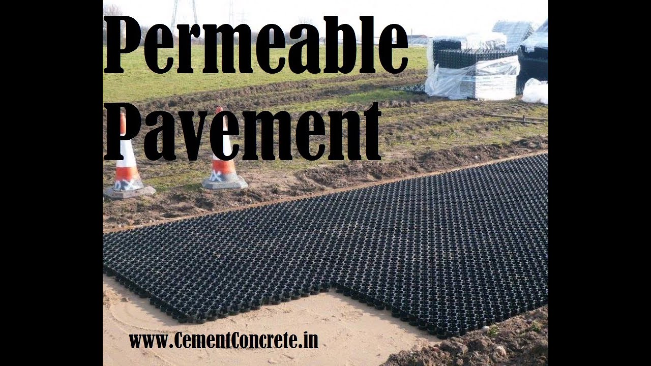 Permeable pavement for Road, Parking lot etc | Civil Engineering ...