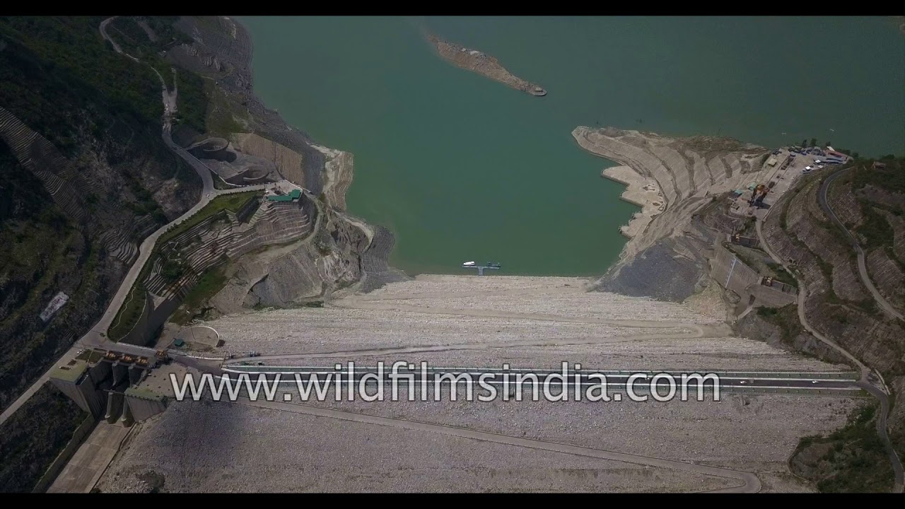 Tehri Dam aerial view - Himalayan blunder or catchment that saved ...