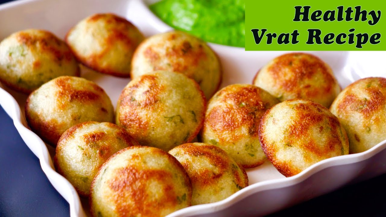 Vrat Recipe,Navratri Vrat Recipe,Vrat Ka Nasta,instant Upvas Appe, Vrat ...